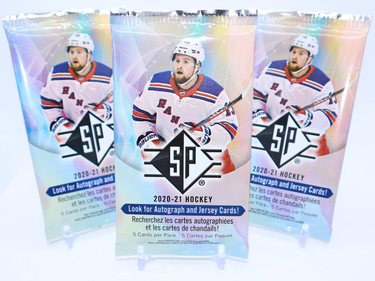 2020-21 Upper Deck SP Hockey Cards Blaster Wax Pack – Pack Shack